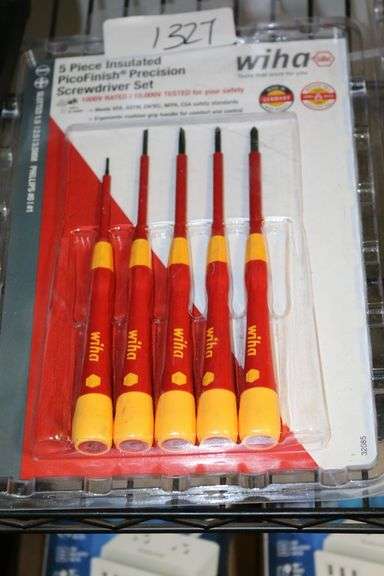 WIHA 5 PIECE INSULATED PICOFINISH PRECISION SCREWDRIVER SET - Dallas ...