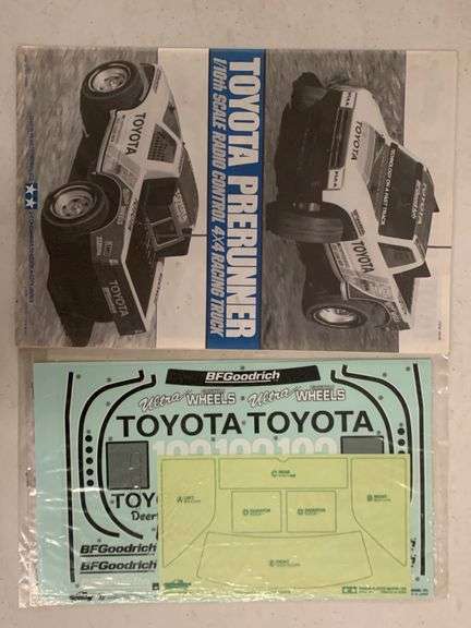 Tamiya Toyota Prerunner instruction manual + sticker sheets - Integrity ...