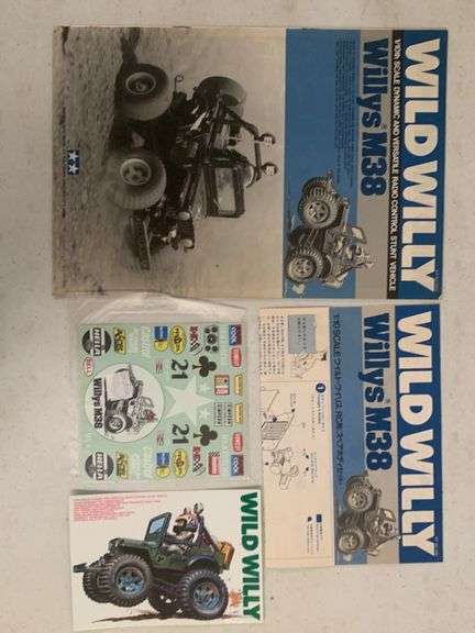Tamiya Wild Willy instruction manual + sticker sheet + body parts ...