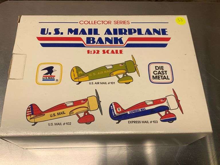 1:32 US Mail Airplane Bank - Integrity Auctioneers