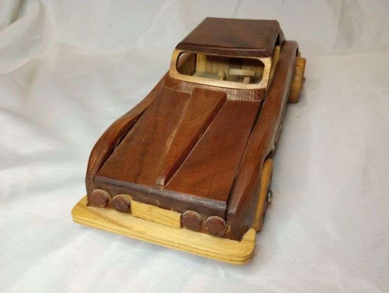 Dikker's Craft wooden Mazda 626 car - Integrity Auctioneers