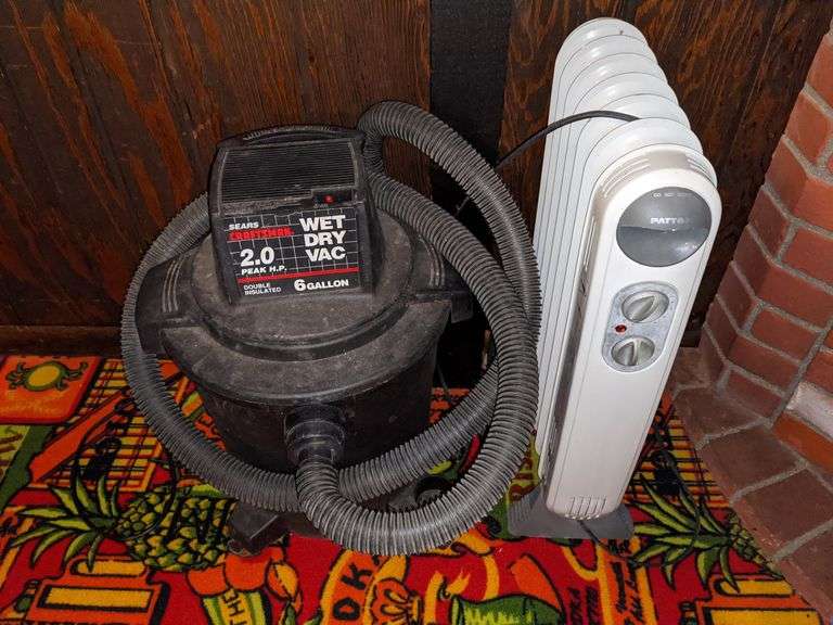 CRAFTSMAN 6-GAL. WET/DRY VAC & ELEC. RADIANT HEATER - Isabell Auction