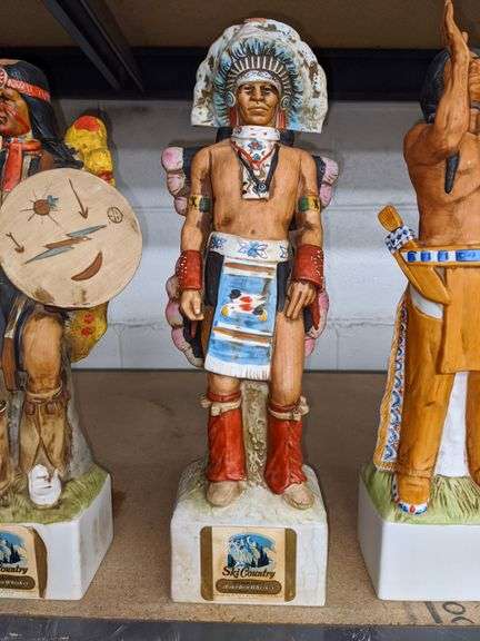 SKI COUNTRY "COSTUME DANCER" NATIVE AMERICAN DECANTER - Isabell Auction