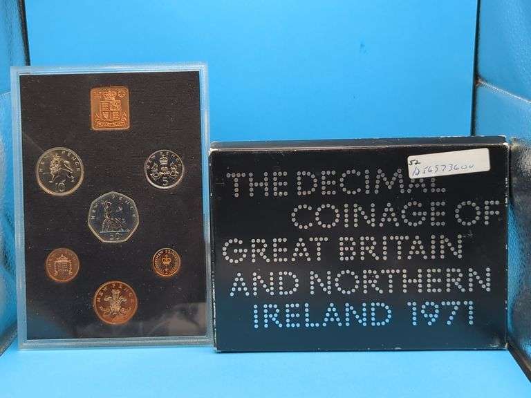1971 DECIMAL COINAGE OF GREAT BRITAIN & NORTHERN IRELAND SET - Isabell ...