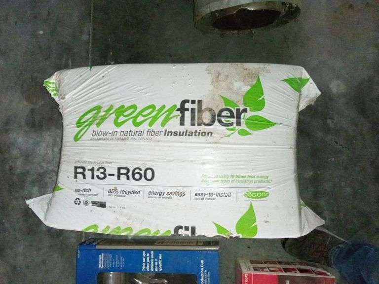 GREEN FIBER BLOW-IN INSULATION (21-LBS) - Isabell Auction