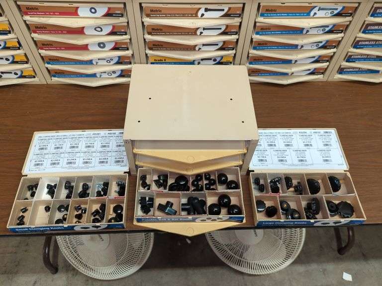 3-DRAWER HARDWARE BIN WITH CONTENTS - Isabell Auction