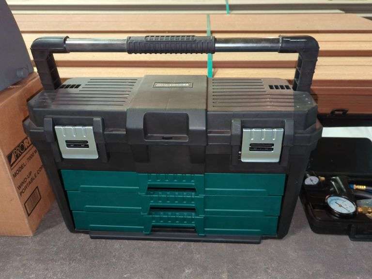 MASTERFORCE 3-DRAWER PORTABLE TOOLBOX WITH LATCH TOP - Isabell Auction
