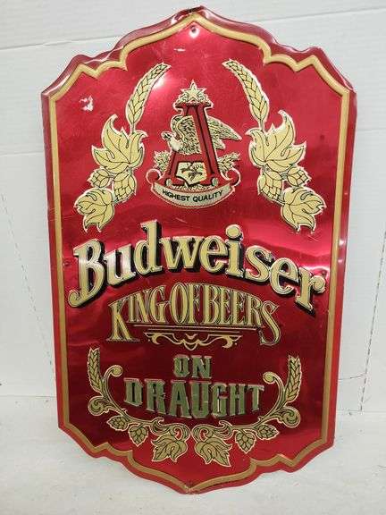 15 X 24 IN. METAL BUDWEISER SIGN - Isabell Auction