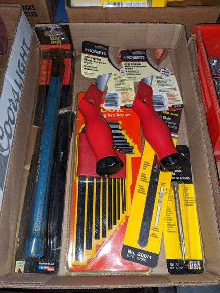 UTILITY KNIVES, HEX KEY SET, STAR DRILL, STEEL RULE, POCKET SCRIBER ...