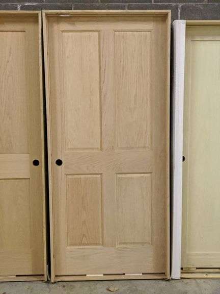OAK SOLID CORE 4-PANEL PREHUNG INTERIOR DOOR (36-IN. X 80-IN ...