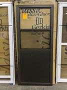 GERKIN STORM DOOR WITH SLIDING WINDOW (36-IN. X 81-IN.) - Isabell Auction