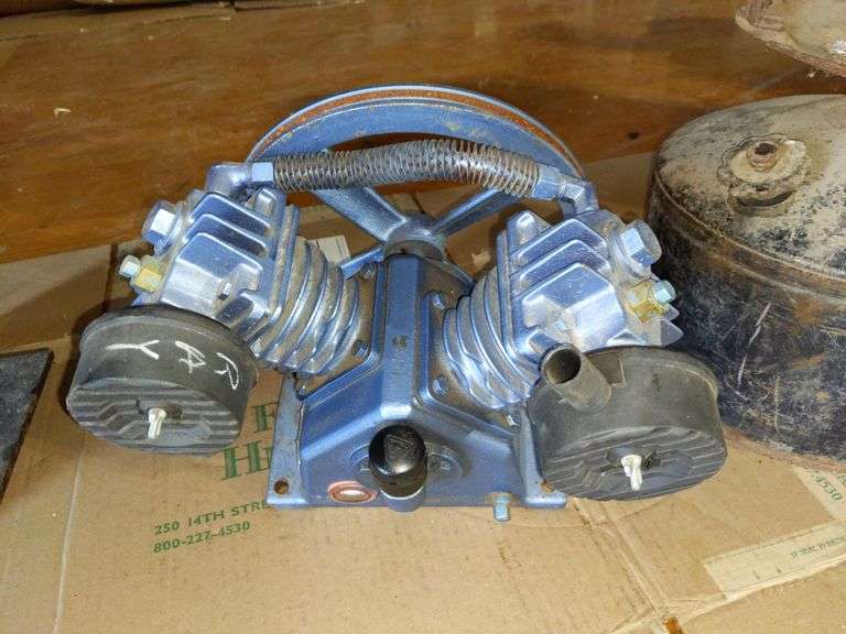 SM. 2-STAGE AIR COMPRESSOR PUMP - Isabell Auction