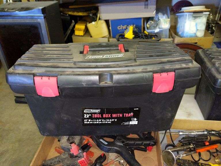 22-IN. TOOL BOX WITH TRAY - Isabell Auction