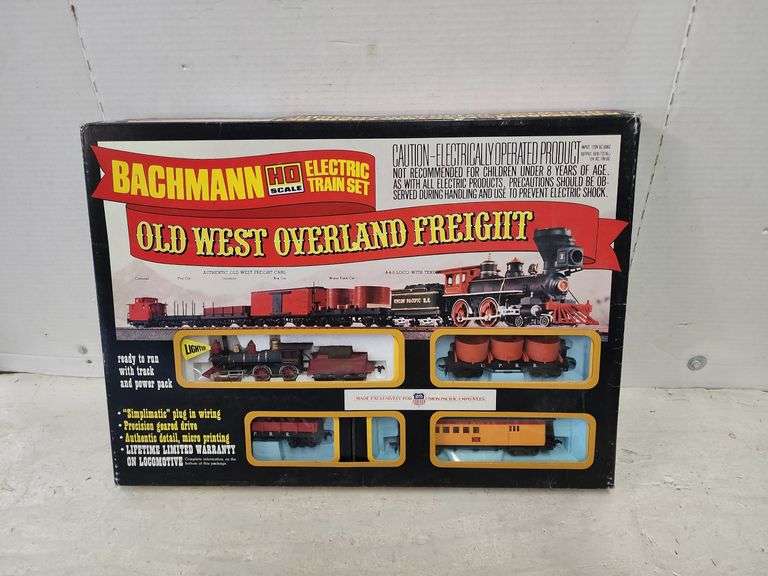 BACHMAN H.O. SCALE OLD WEST OVERLAND FREIGHT TRAIN SET - Isabell Auction