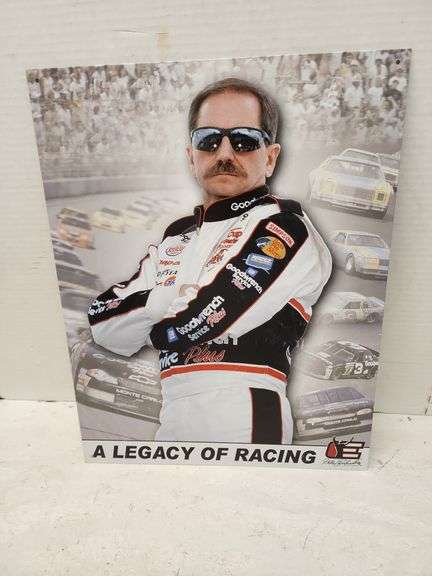 DALE EARNHARDT METAL SIGN - Isabell Auction