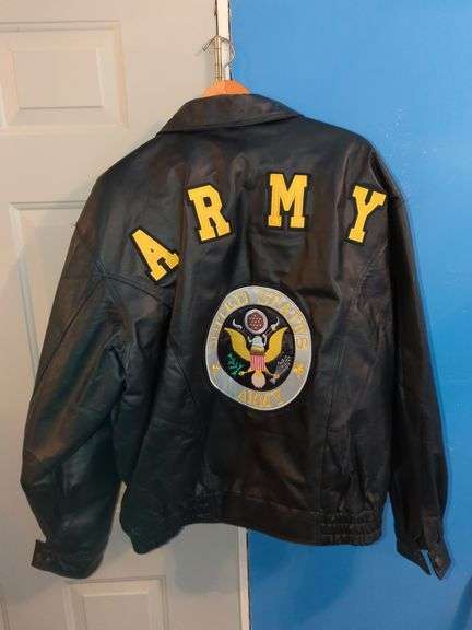 U.S. ARMY LEATHER JACKET (SIZE 3XL) - Isabell Auction