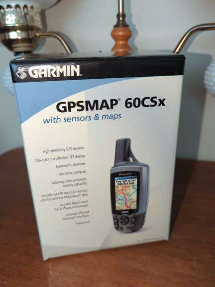 GARMIN GPSMAP 60CSX GPS WITH SENSORS & MAPS - Isabell Auction