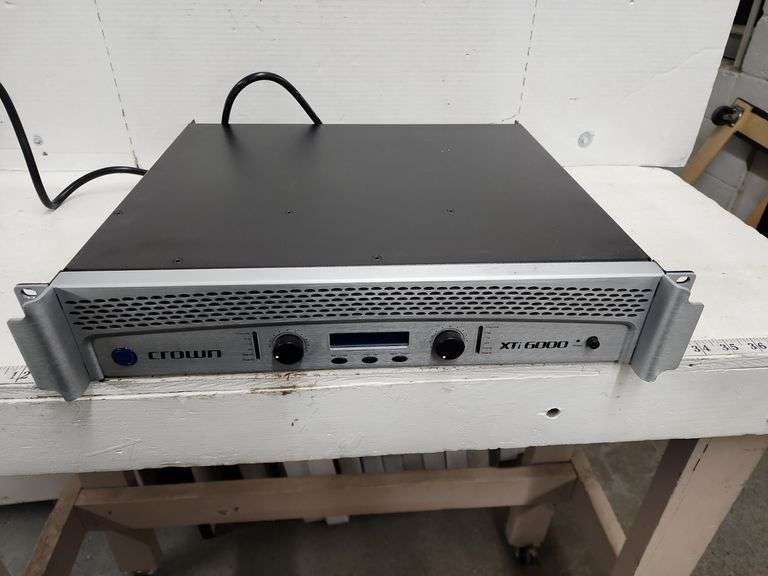 CROWN XTI 6000 AMPLIFIER (LIGHTS UP, UNTESTED) - Isabell Auction