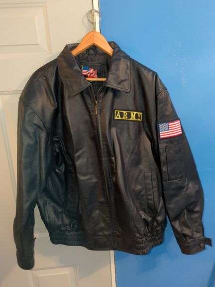 U.S. ARMY LEATHER JACKET (SIZE 3XL) - Isabell Auction