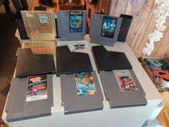 (6) VINTAGE ORIGINAL NINTENDO ENTERTAINMENT SYSTEM GAME CARTRIDGES ...