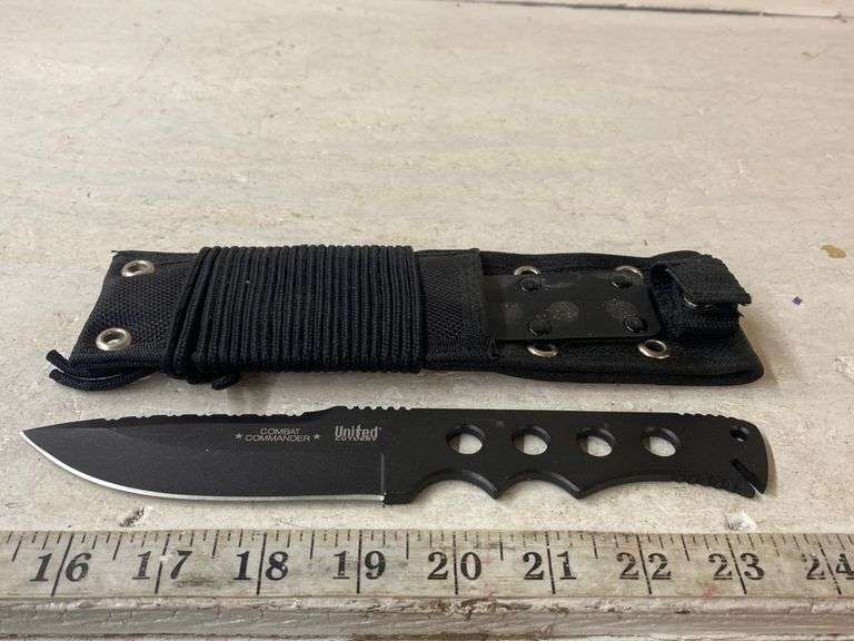 SINGLE BLADE KNIFE WITH SHEATH 4 INCH BLADE - Isabell Auction