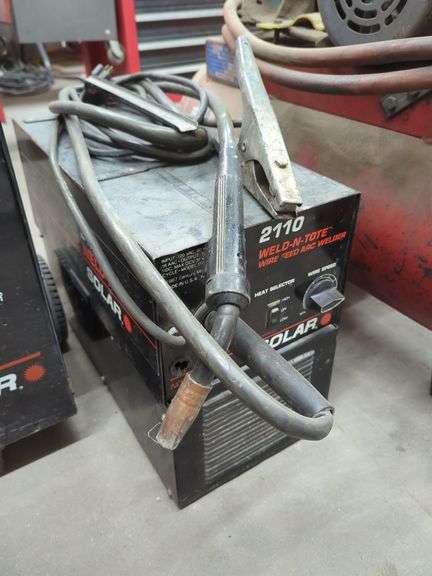 SOLAR WELD-N-TOTE 2110 WIRE FEED ARC WELDER - Isabell Auction