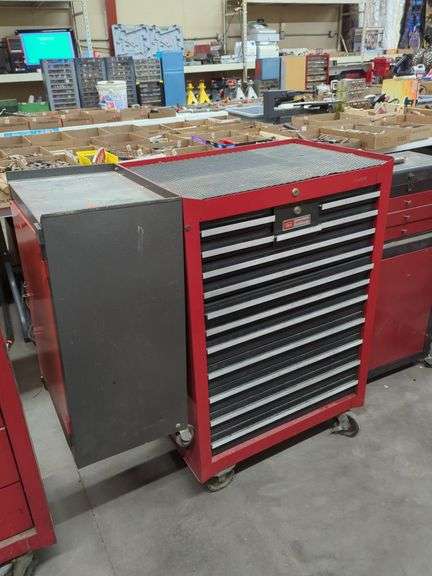 CRAFTSMAN 14-DRAWER ROLL-AROUND TOOL BOX WITH EXTRA SIDE BOX - Isabell ...