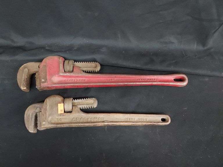 14" & 18" CRAFTSMAN PIPE WRENCHES - Isabell Auction