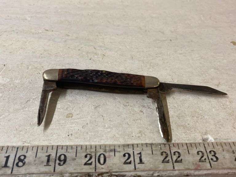 TRIPLE BLADE POCKET KNIFE USA - Isabell Auction