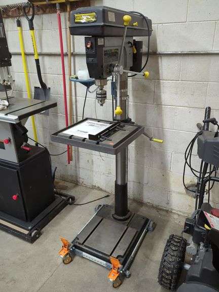 CENTRAL MACHINERY 20" PRODUCTION DRILL PRESS WITH ROLLER CART - Isabell ...