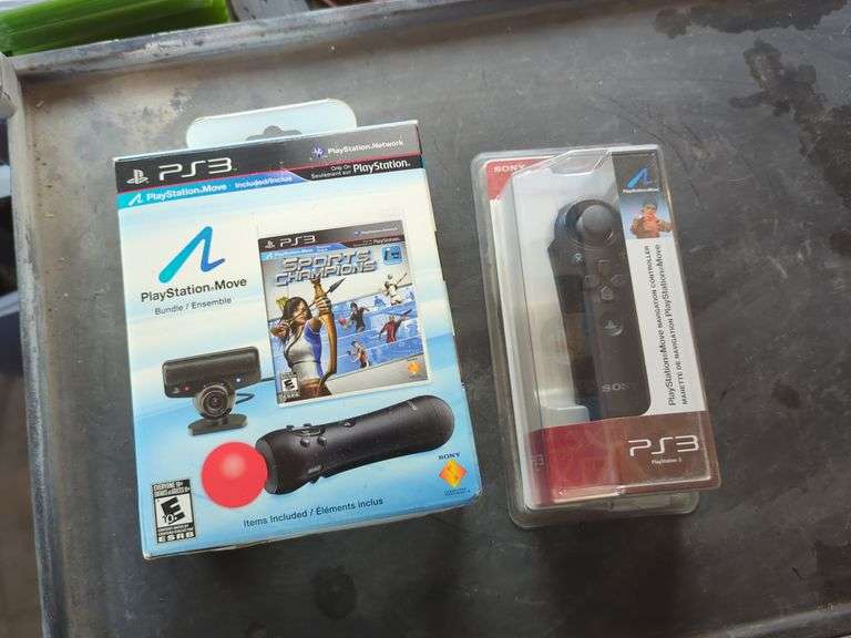 PS3 PLAYSTATION MOVE BUNDLE & PS3 NAVIGATION CONTROLLER - Isabell Auction