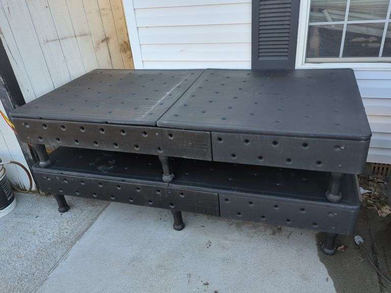 (2) HARD PLASTIC PLATFORMS (38" X 79" X 16"TALL (EA.)) - Isabell Auction