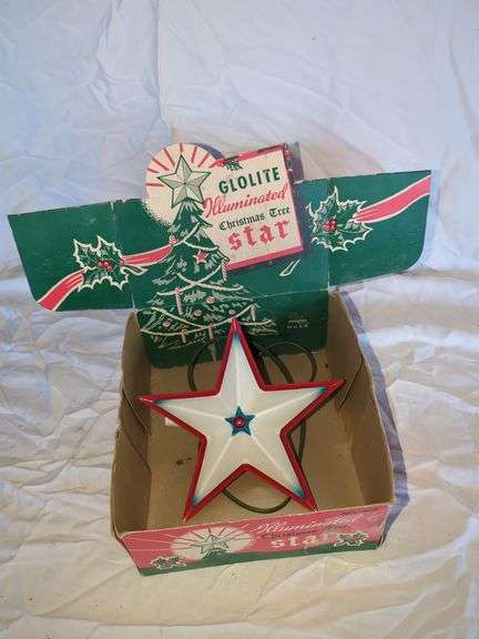 VINTAGE GLOLITE ILLUMINATED CHRISTMAS TREE STAR - Isabell Auction