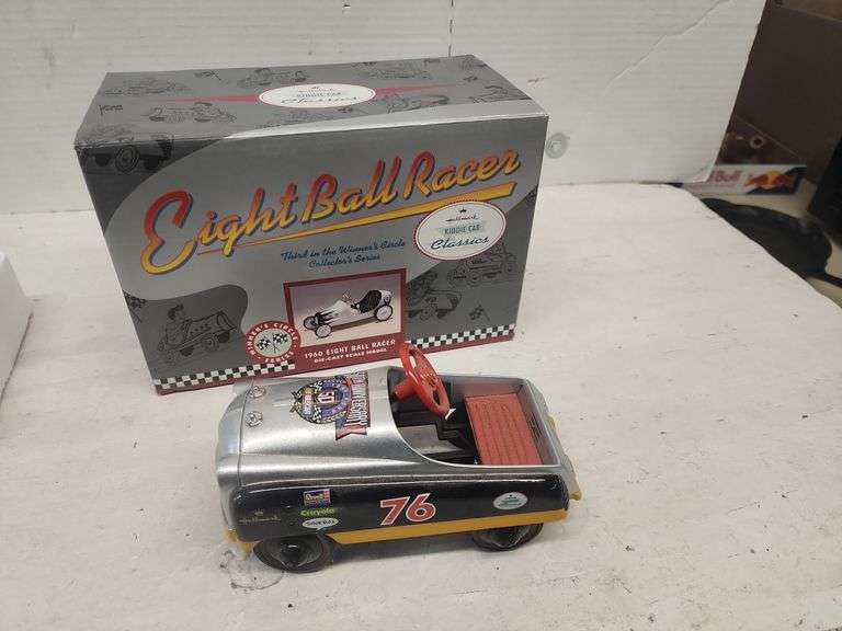 DIE CAST 8 BALL RACER PEDAL CAR - Isabell Auction