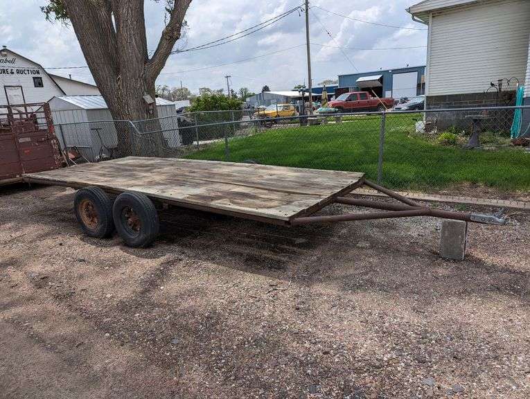 6-1/2-FT. X 16-FT. FLATBED/UTILITY TRAILER (NO TITLE) - Isabell Auction