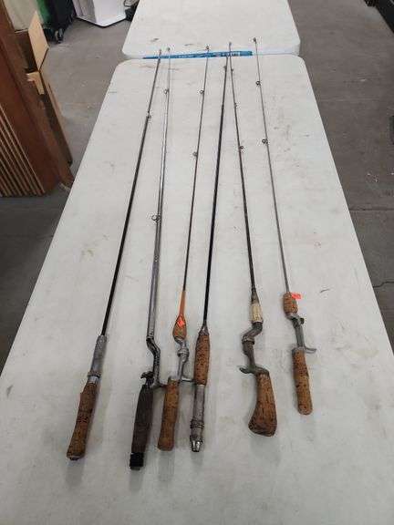 6 ASSORTED VINTAGE METAL RODS - Isabell Auction