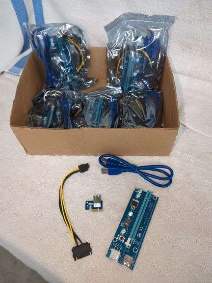 LOT OF (6) GRAPHICS CARD RISER KITS - Isabell Auction