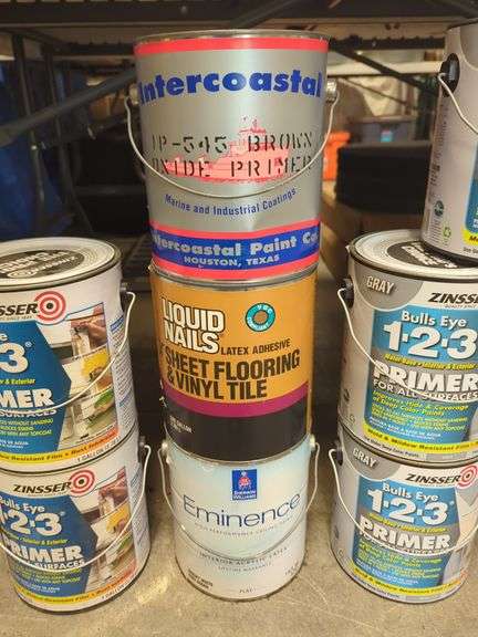 1-GAL. BROWN OXIDE PRIMER, 1-GAL. SHEET/VINYL FLOORING ADHESIVE, & 1 ...