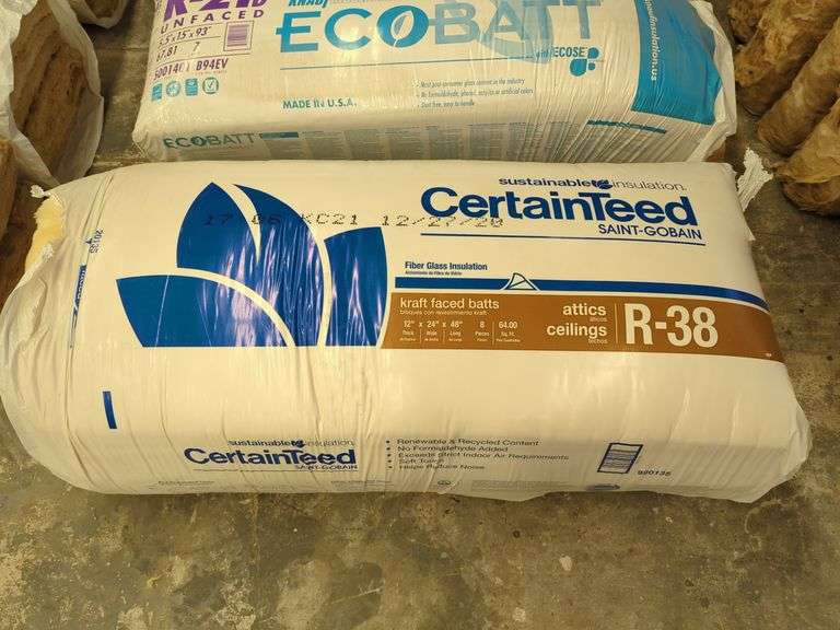 CERTAINTEED R-38 INSULATION (64-SQ.FT. PACK) - Isabell Auction