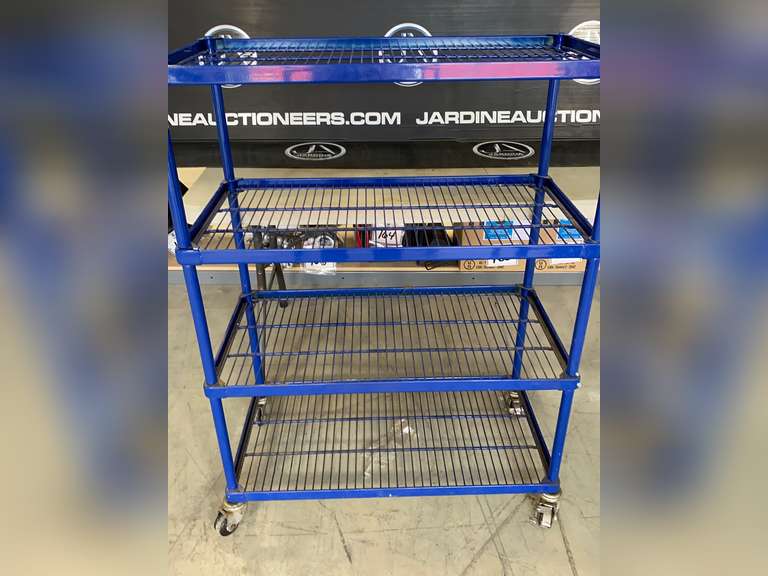 4 Tier Wheeled Parts Rack - Jardine Auctioneers