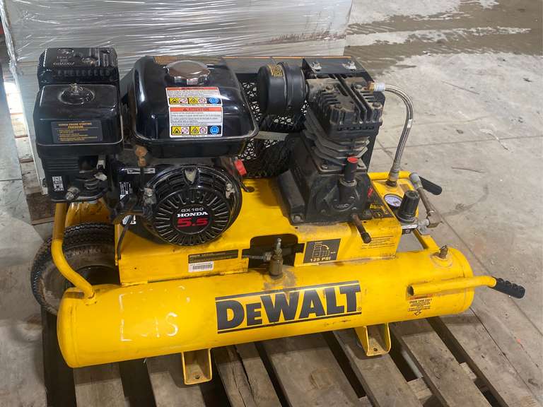 Dewalt 5.5hp Wheeled Air Compressor - Jardine Auctioneers