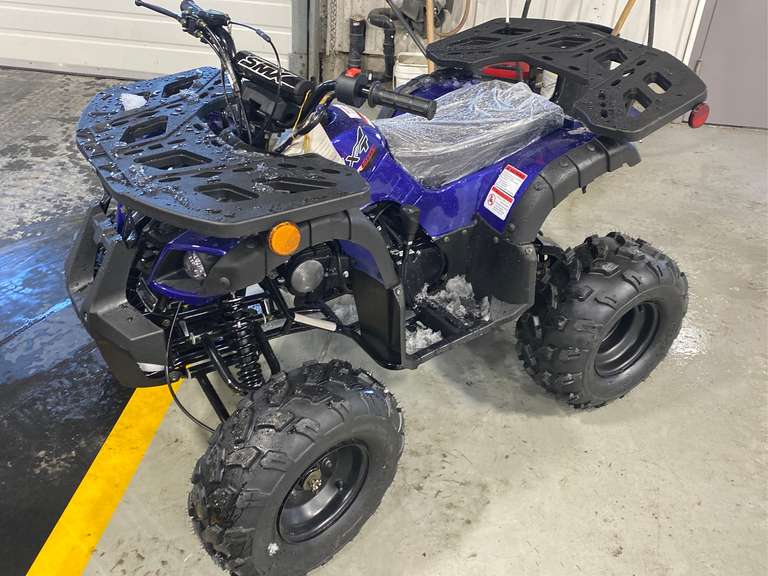 2022 Small MX 125 Kids ATV Blue- assembled for display purposes only ...