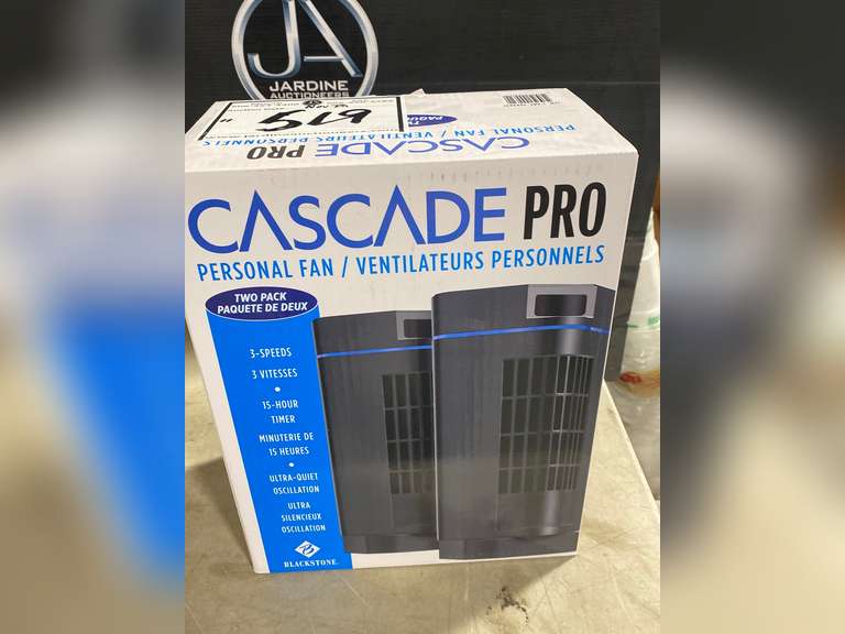 Cascade Pro Personal Fan 2pk - Jardine Auctioneers