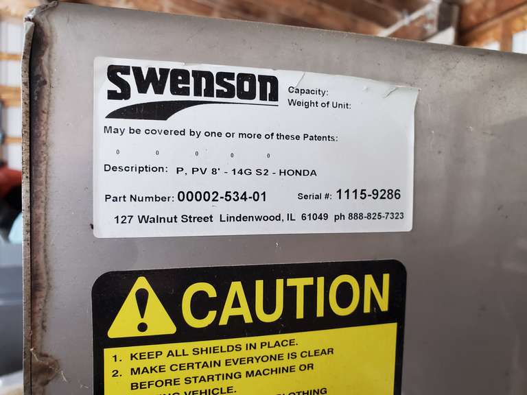 SWENSON STAINLESS SANDER - Jardine Auctioneers