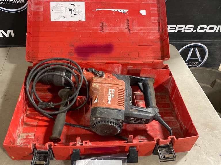 Hilti TE75 Rotary Hammer Drill - Jardine Auctioneers