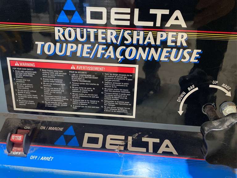 Delta 43-505 Router/Shaper - Jardine Auctioneers