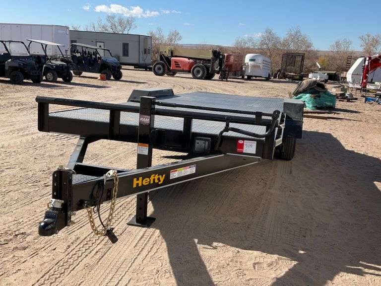 2021 Hefty 20ft tilt deck equipment trailer - J&J Auctioneers LLC