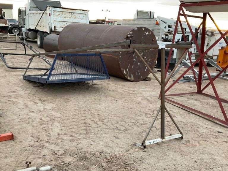 Flat bed over cab pipe rack - J&J Auctioneers LLC