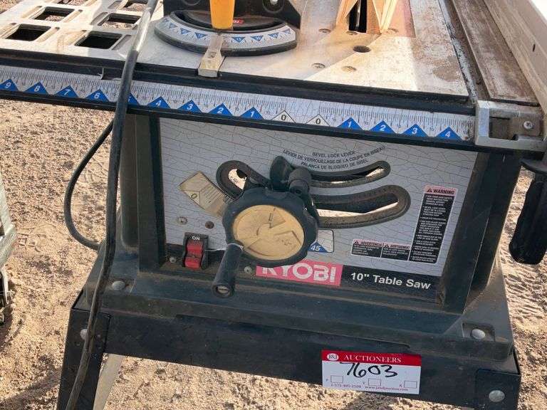 Ryobi 10 inch table saw - J&J Auctioneers LLC
