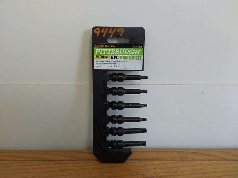 6 Piece Star Bit Set - J&J Auctioneers LLC